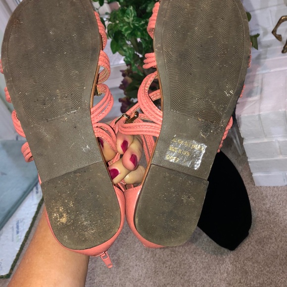 Rampage | Shoes | Salmon Color Rampage Gladiator Style Sandals | Poshmark